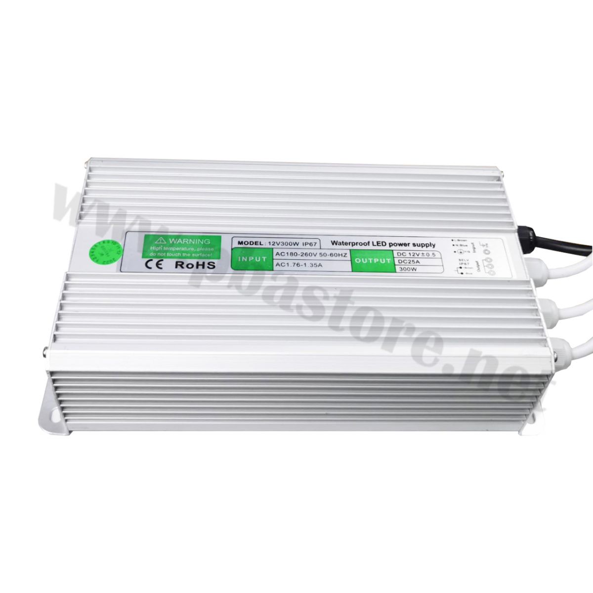 Switching Power Supply IP67 12V 25A 300W หม้อแปลงกันน้ำ แหล่งจ่ายไฟกระแสสลับแบบกันน้ำ